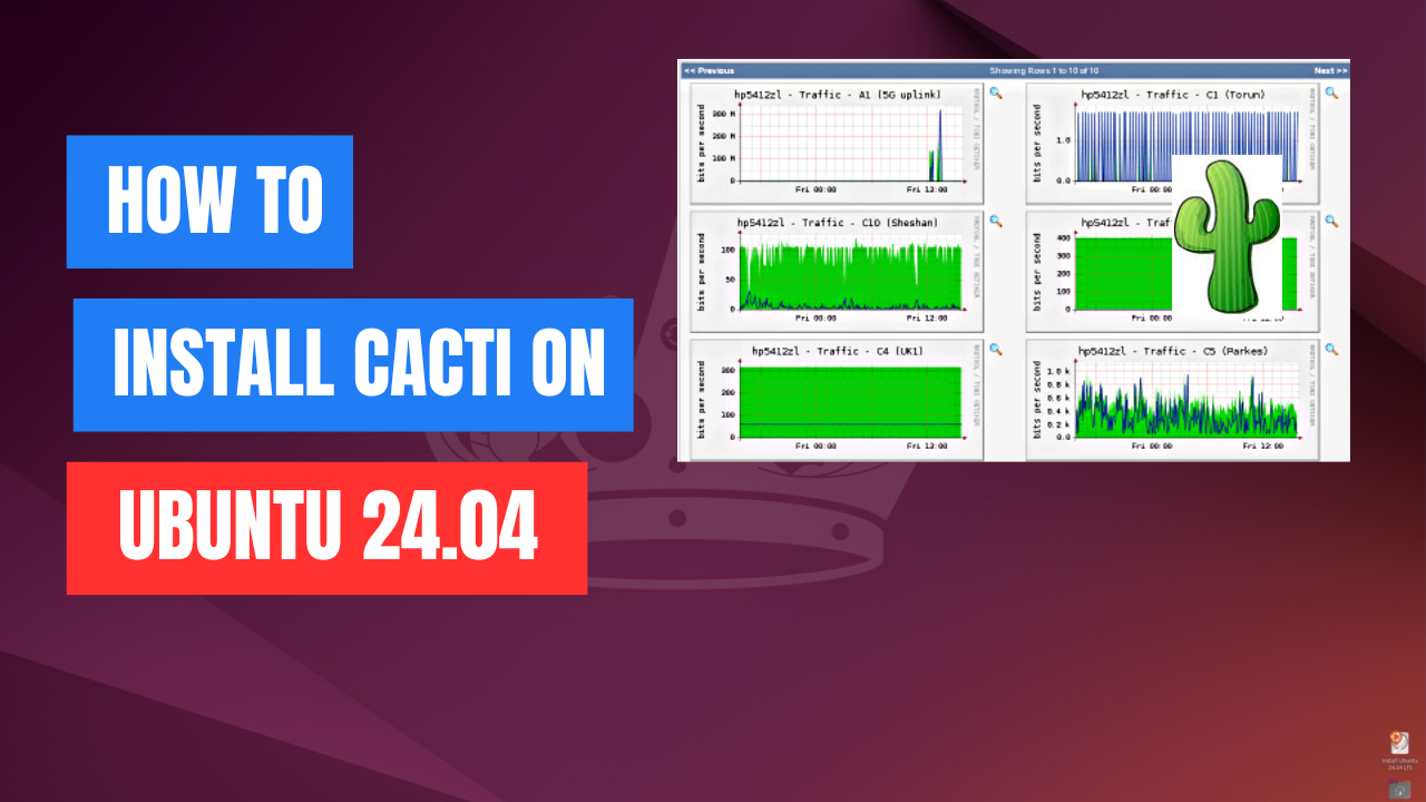How To Install Cacti Network Monitoring Tool On Ubuntu 2404 2204 Zacstech